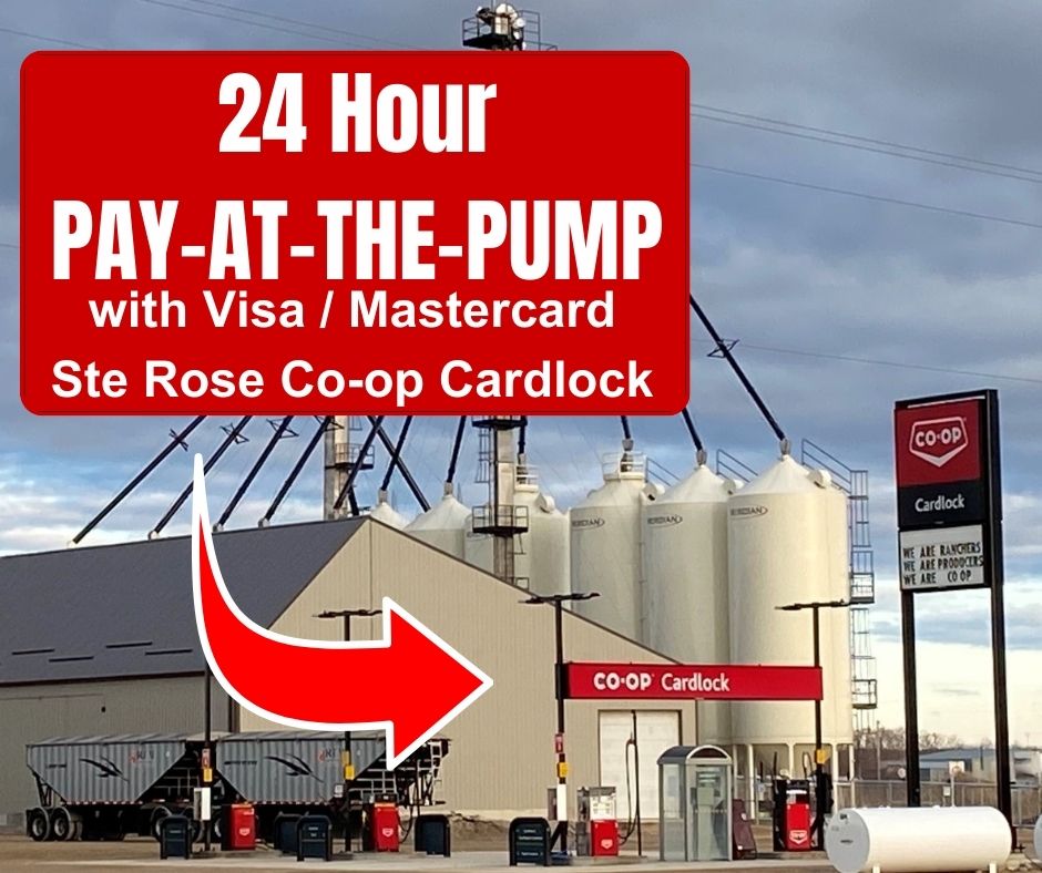 Ste Rose Cardlock Accepts Visa & Mastercard 24/7 | Dauphin Co-op