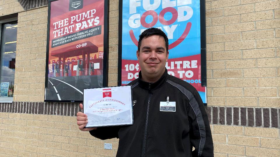 Joe Houston Completes Management Training | Dauphin Co-op